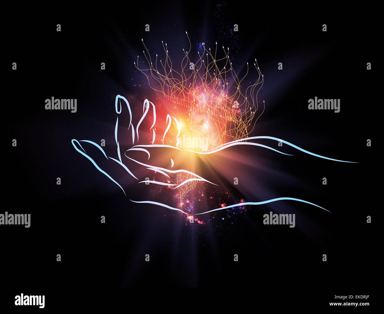 The Flame of Technology Stock Photo - Alamy