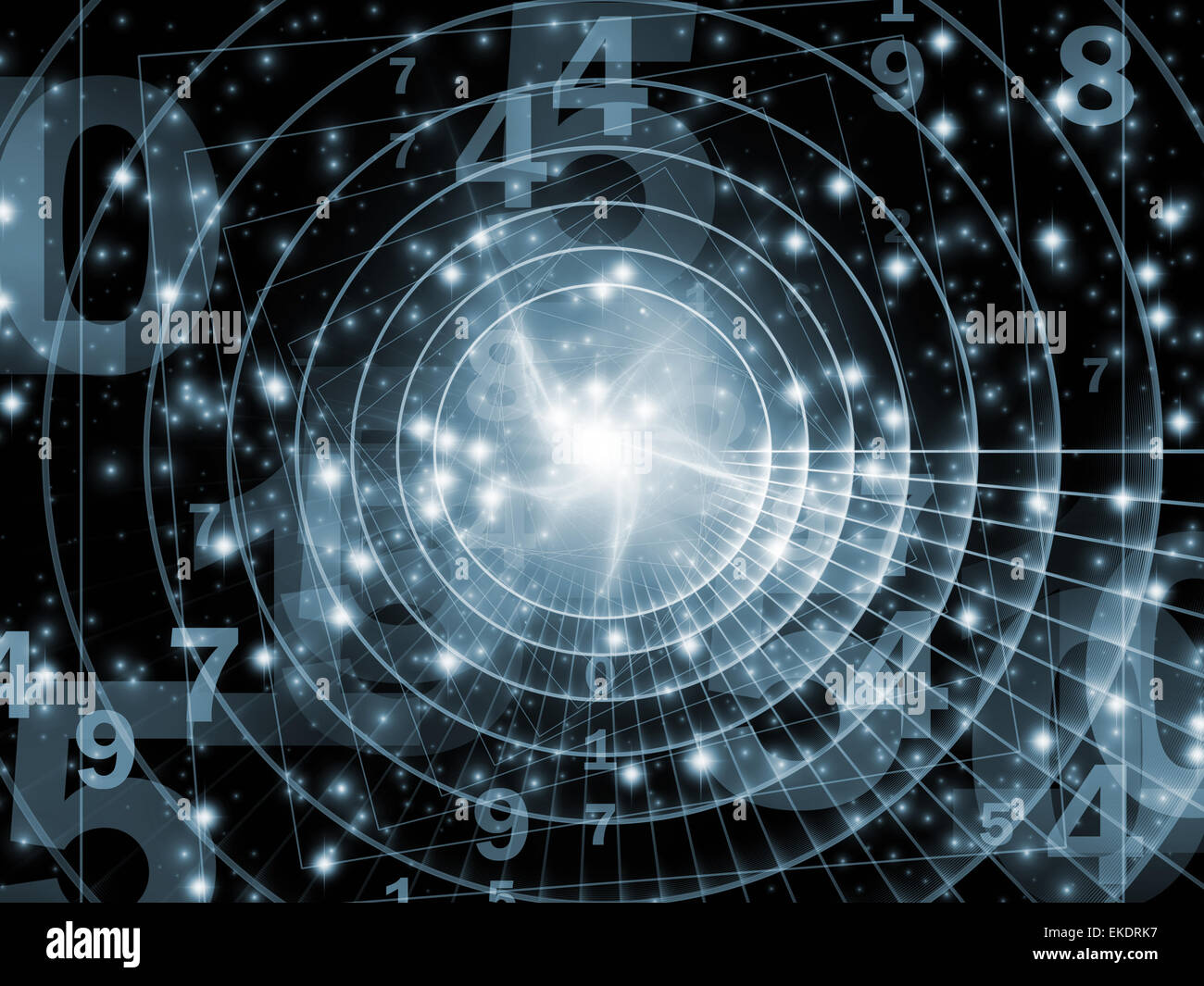 Light of Numbers Stock Photo - Alamy