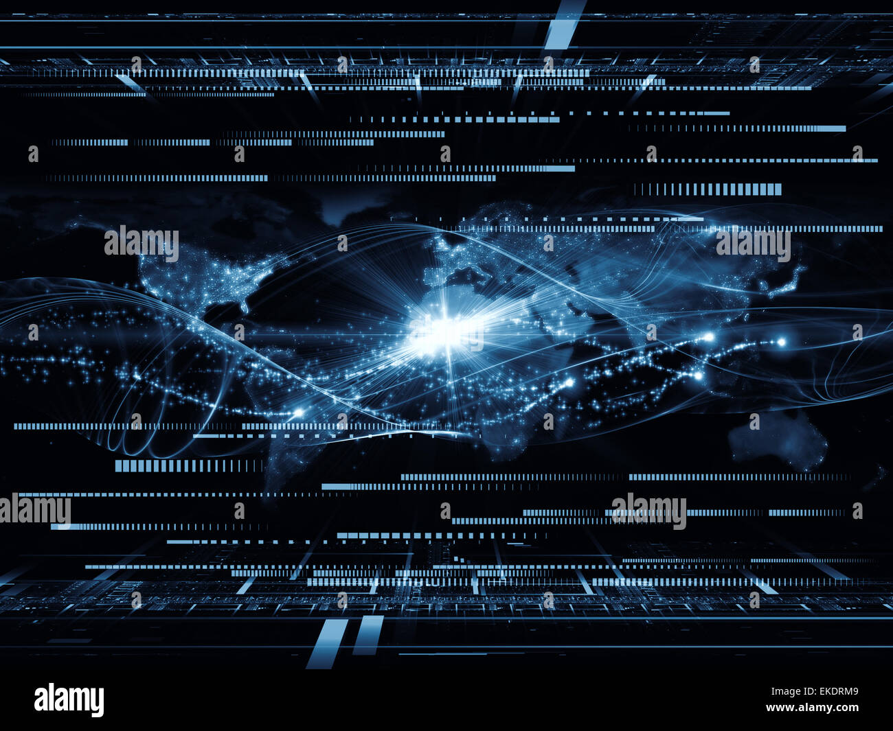 Lights of Technology Stock Photo - Alamy