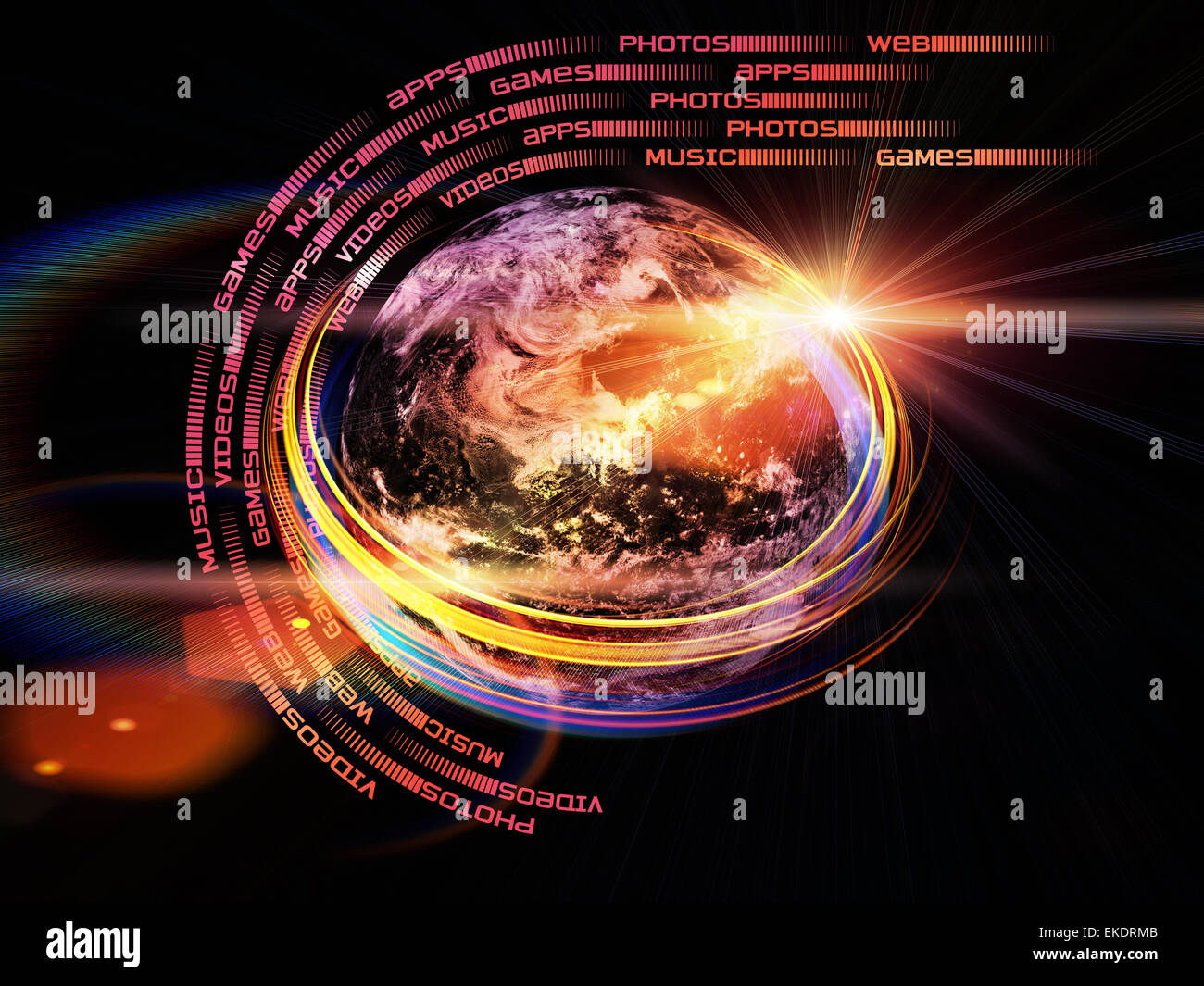 Earth Trails Abstraction Stock Photo - Alamy