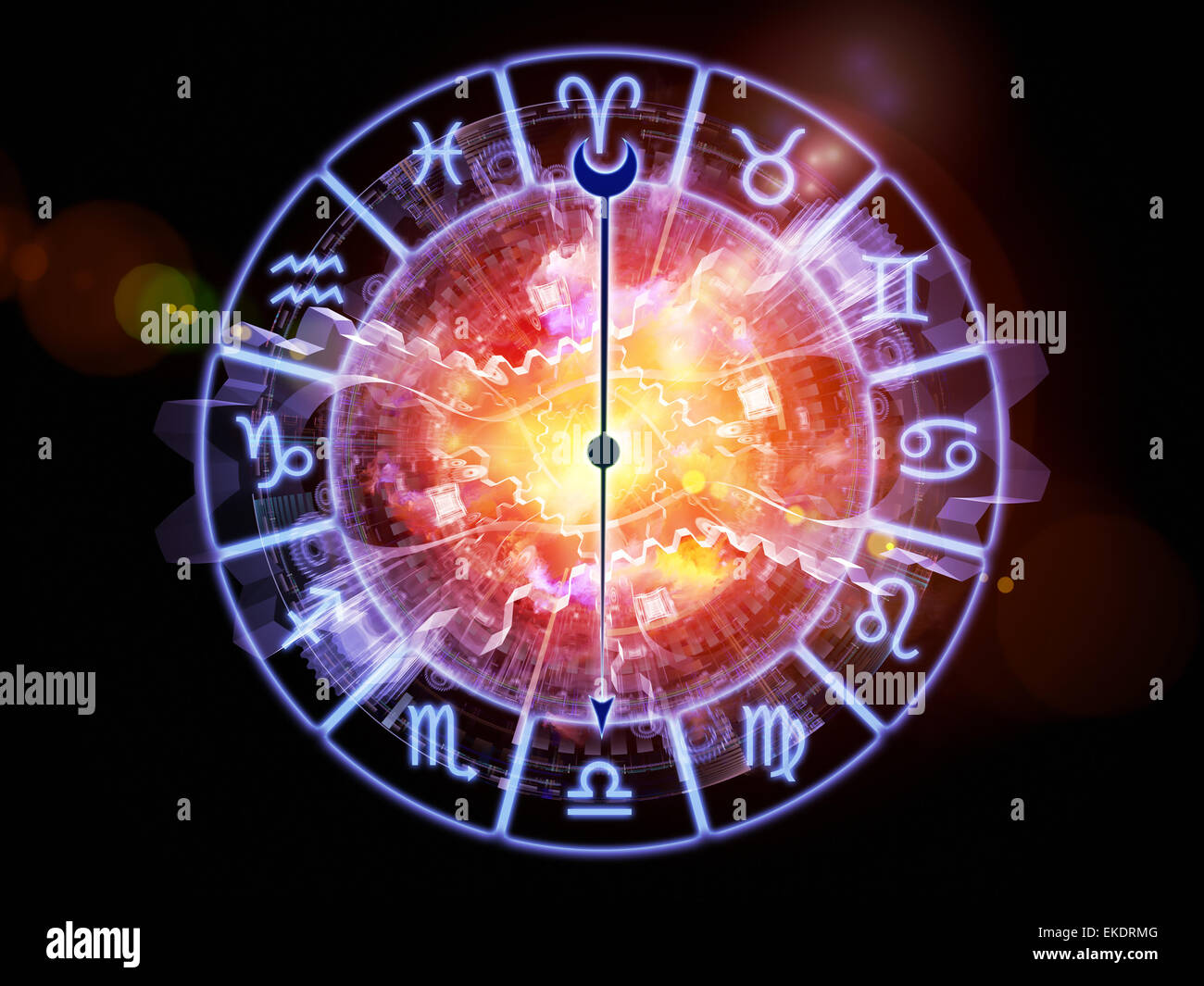 Abstract Zodiac background Stock Photo - Alamy