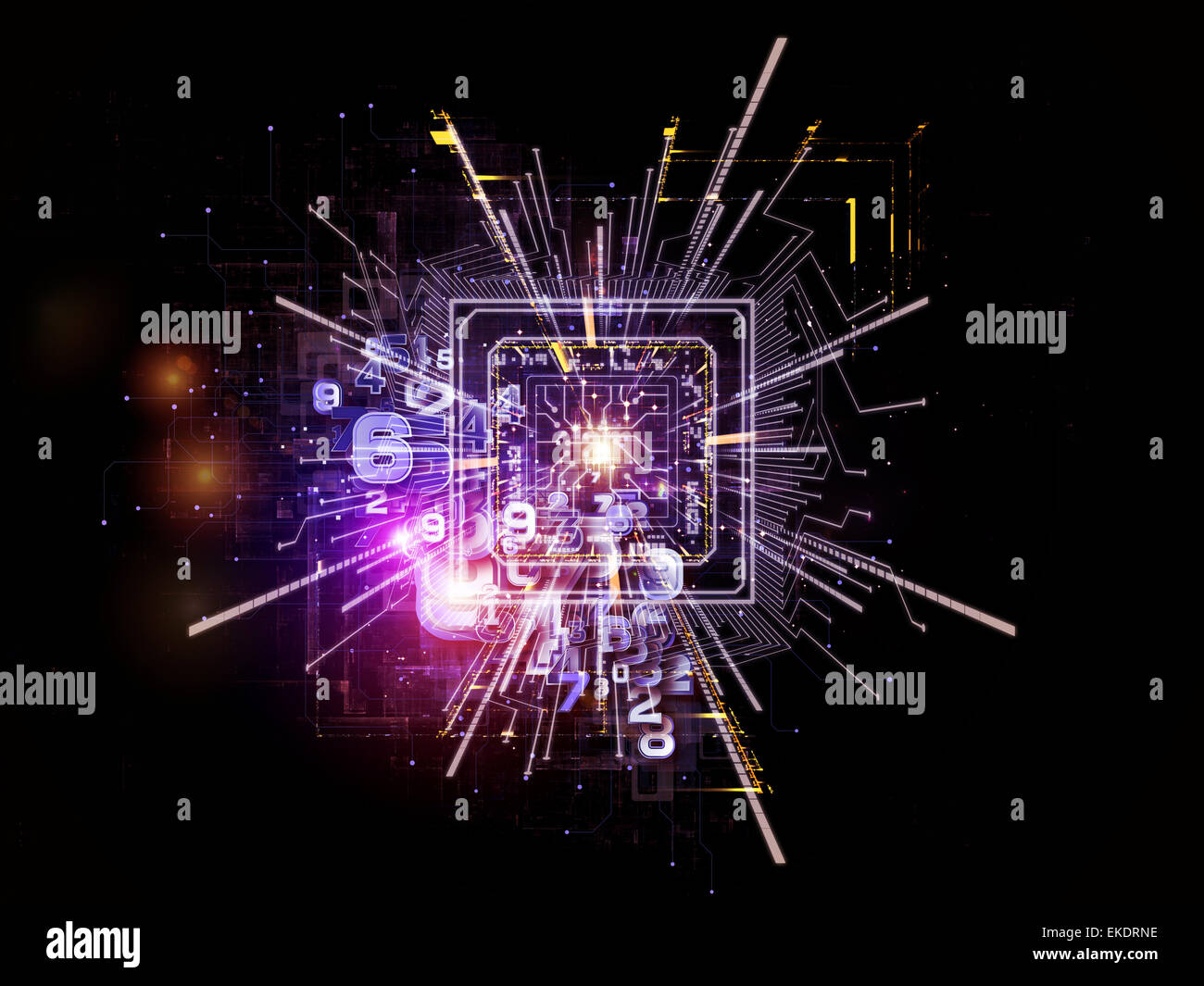 Inner Life of CPU Stock Photo - Alamy