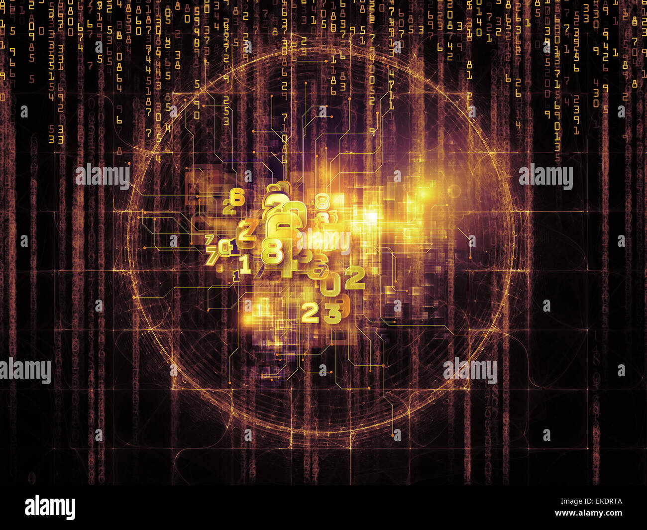 Abstract matrix numbers background hi-res stock photography and images ...
