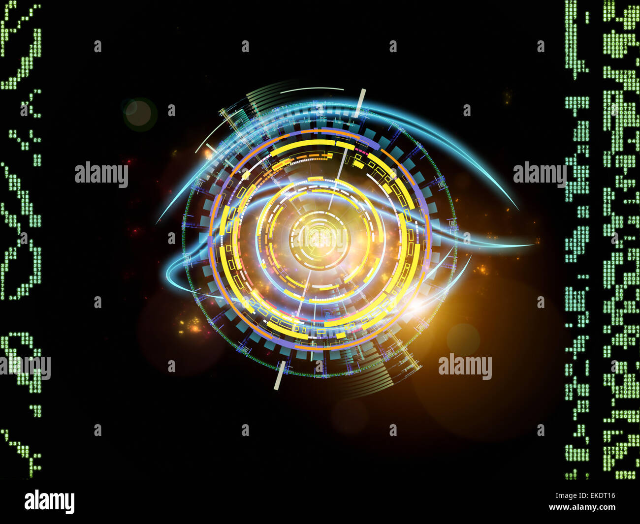 Eye of digits Stock Photo - Alamy