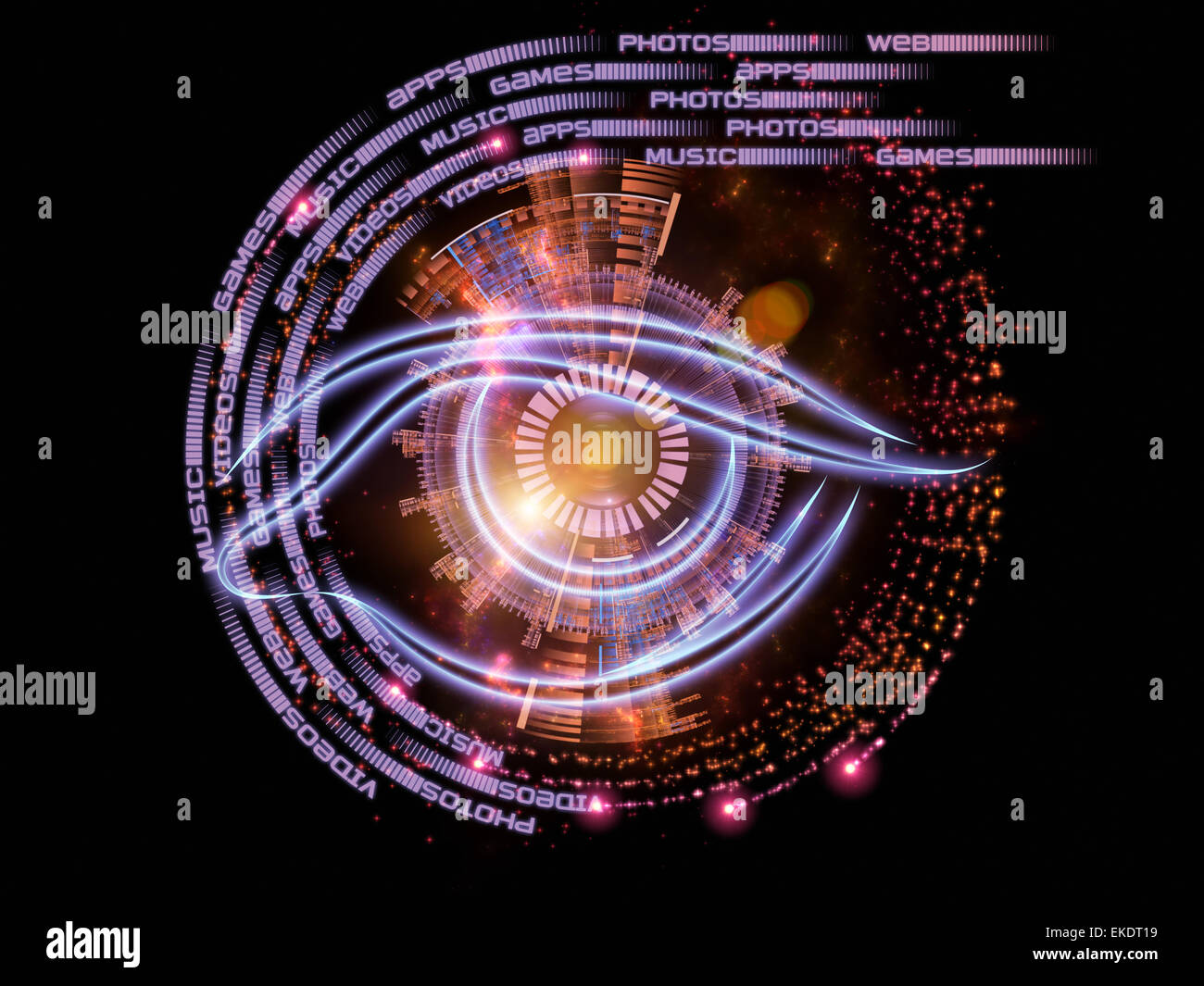 Eye of technology Stock Photo - Alamy