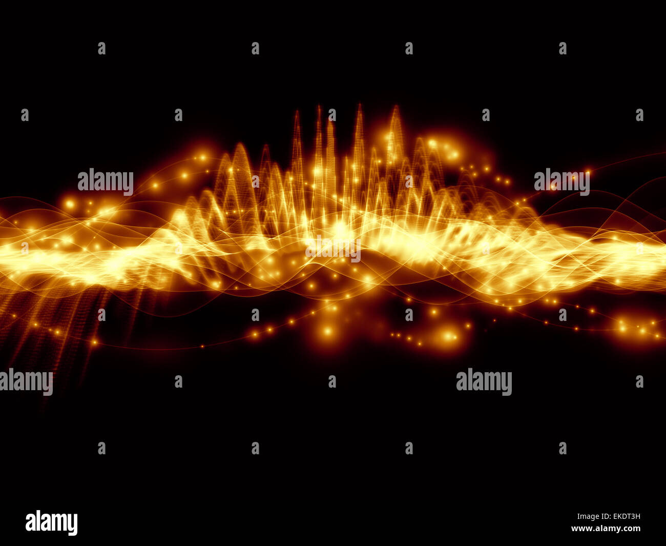 Abstract visualization wave Stock Photo - Alamy