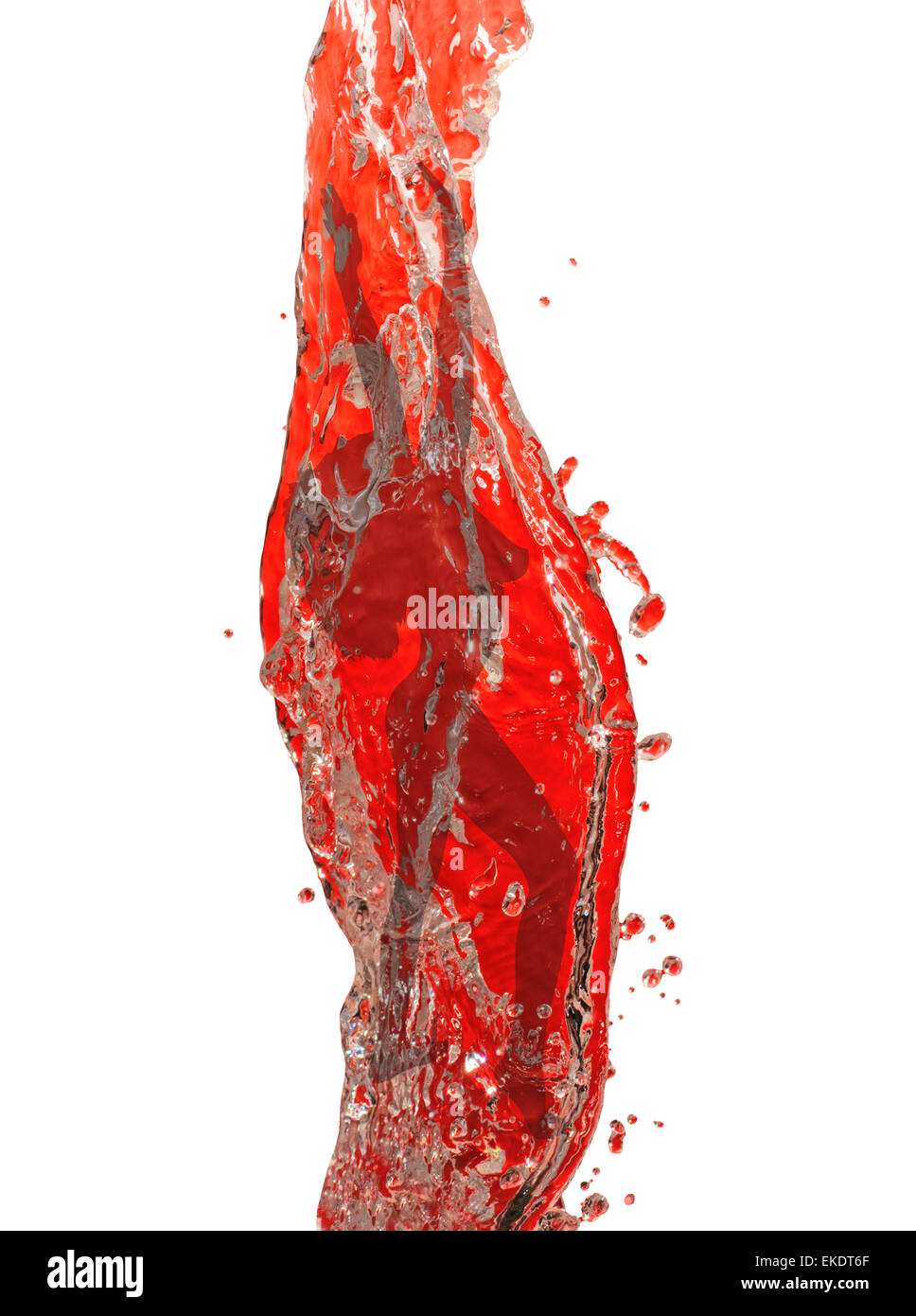 woman silhouette in red flow of water Stock Photo - Alamy