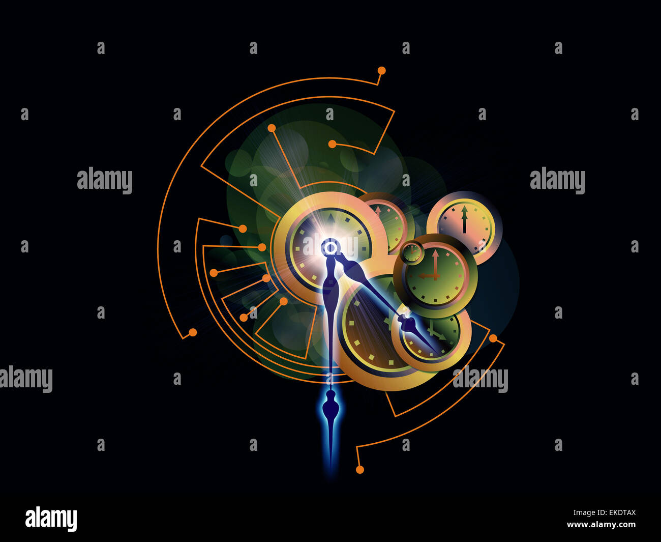 Composition of clocks hi-res stock photography and images - Alamy