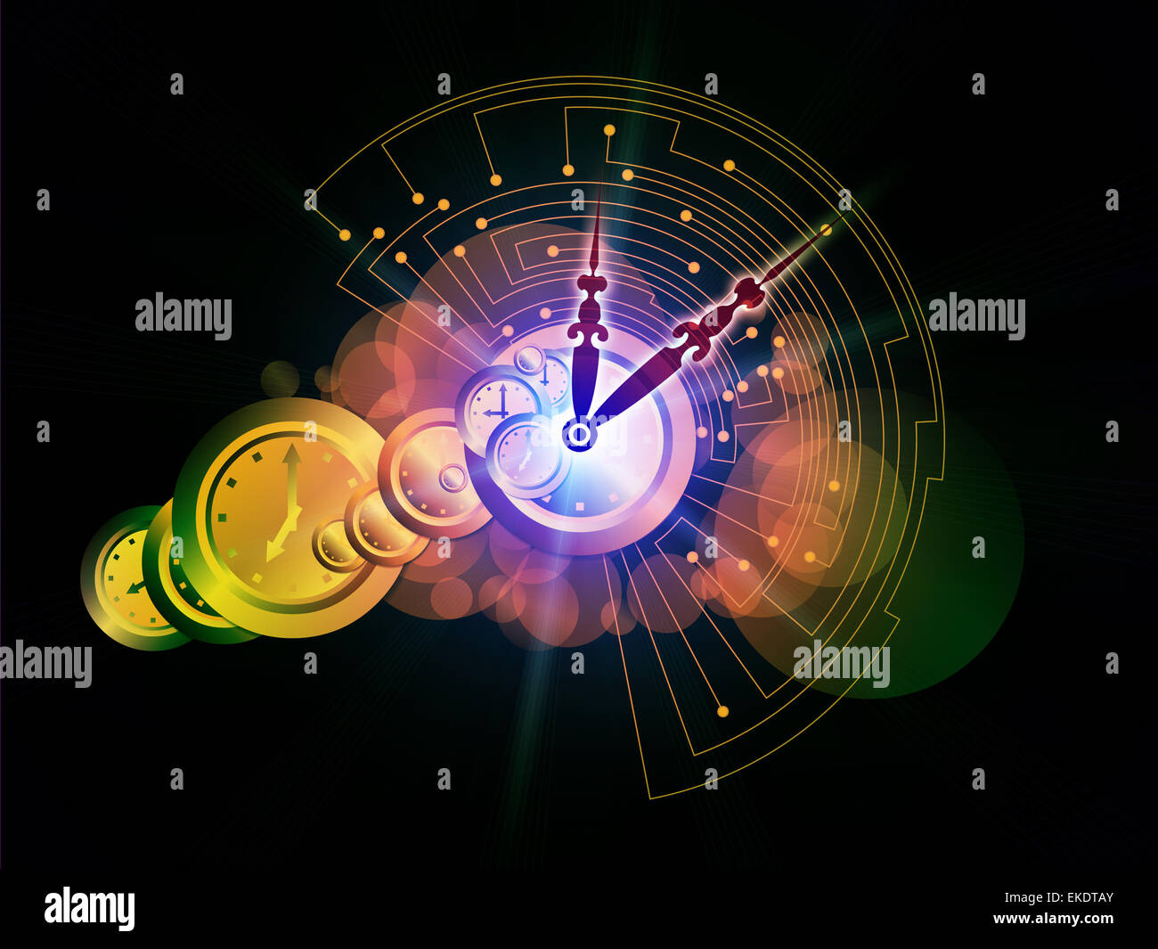 Composition of clocks hi-res stock photography and images - Alamy