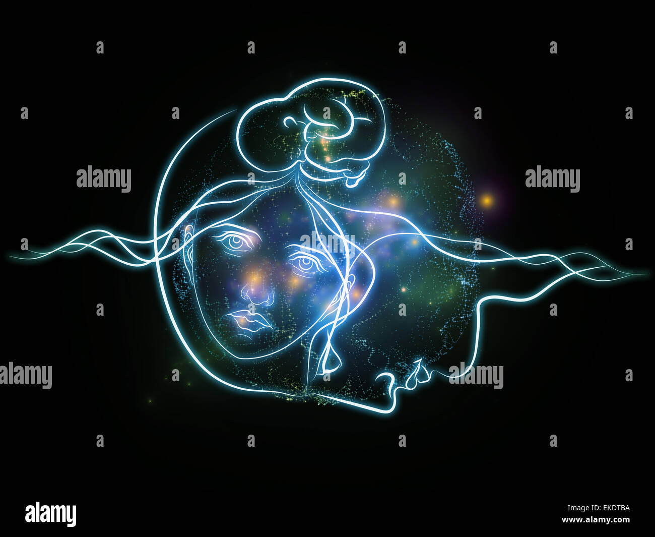 Baby in womb drawing hi-res stock photography and images - Alamy