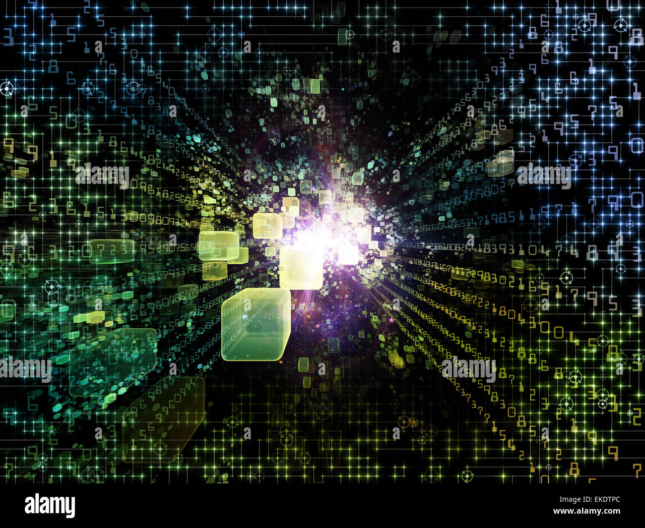 Virtual Space Abstraction Stock Photo - Alamy