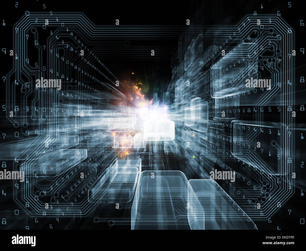 Virtual Space Background Stock Photo - Alamy