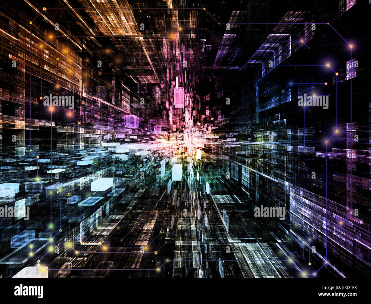 Acceleration of Virtual Space Stock Photo - Alamy