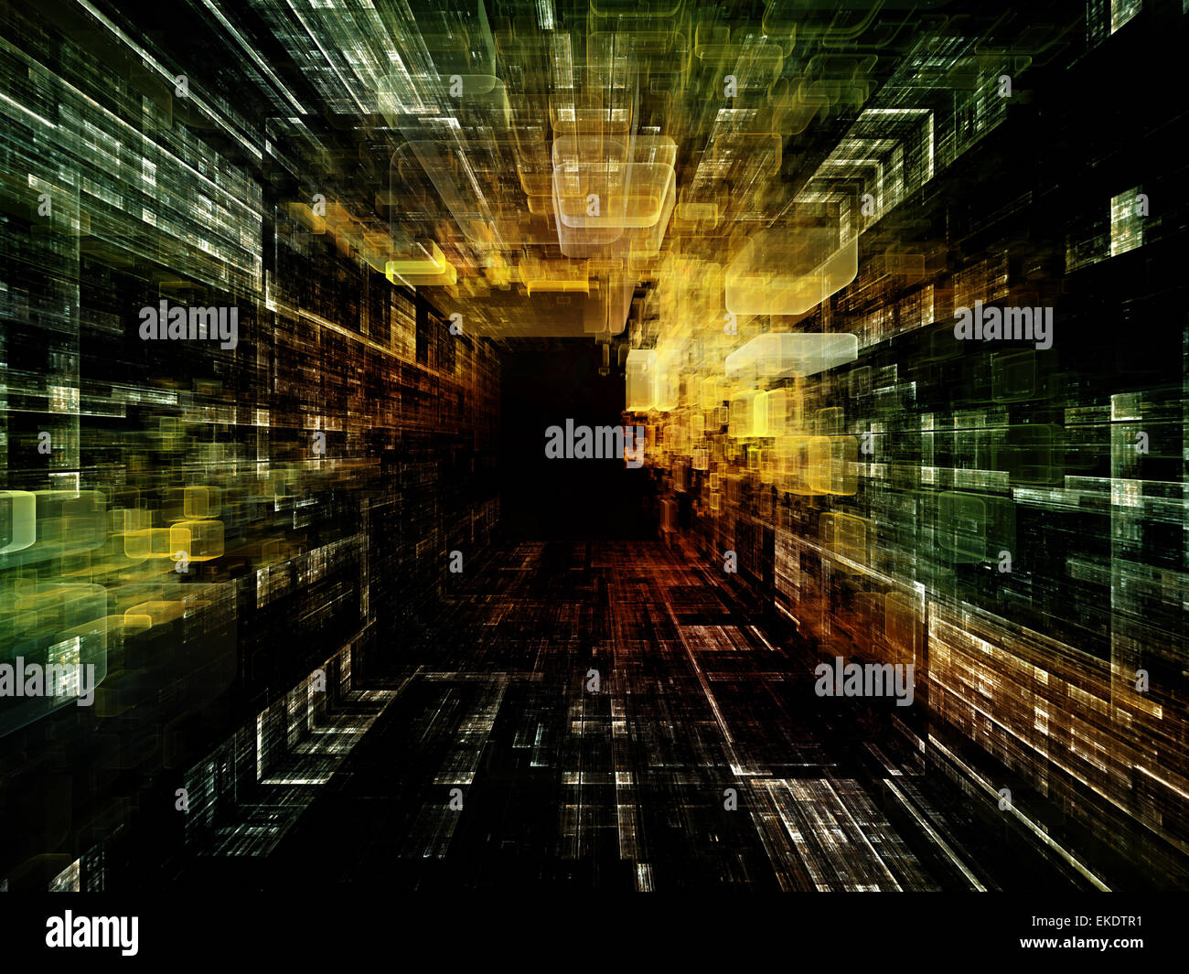 Perspectives of Virtual Space Stock Photo - Alamy