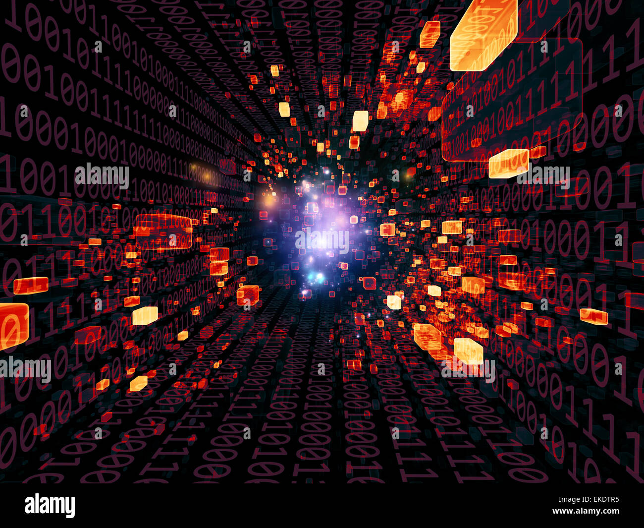 Lights of Virtual Space Stock Photo - Alamy