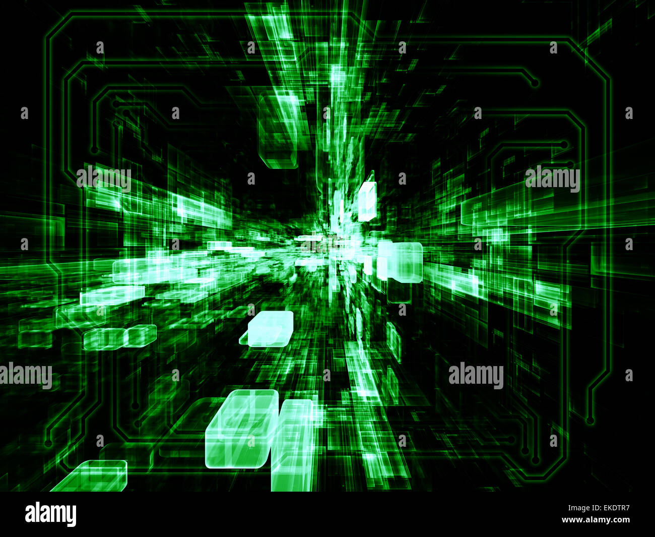 Elements of Virtual Space Stock Photo - Alamy