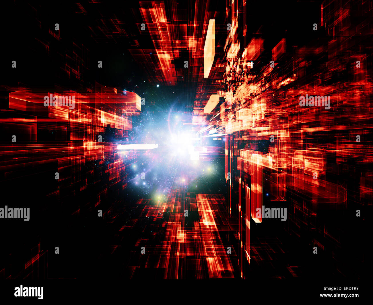 Elements of Virtual Space Stock Photo - Alamy