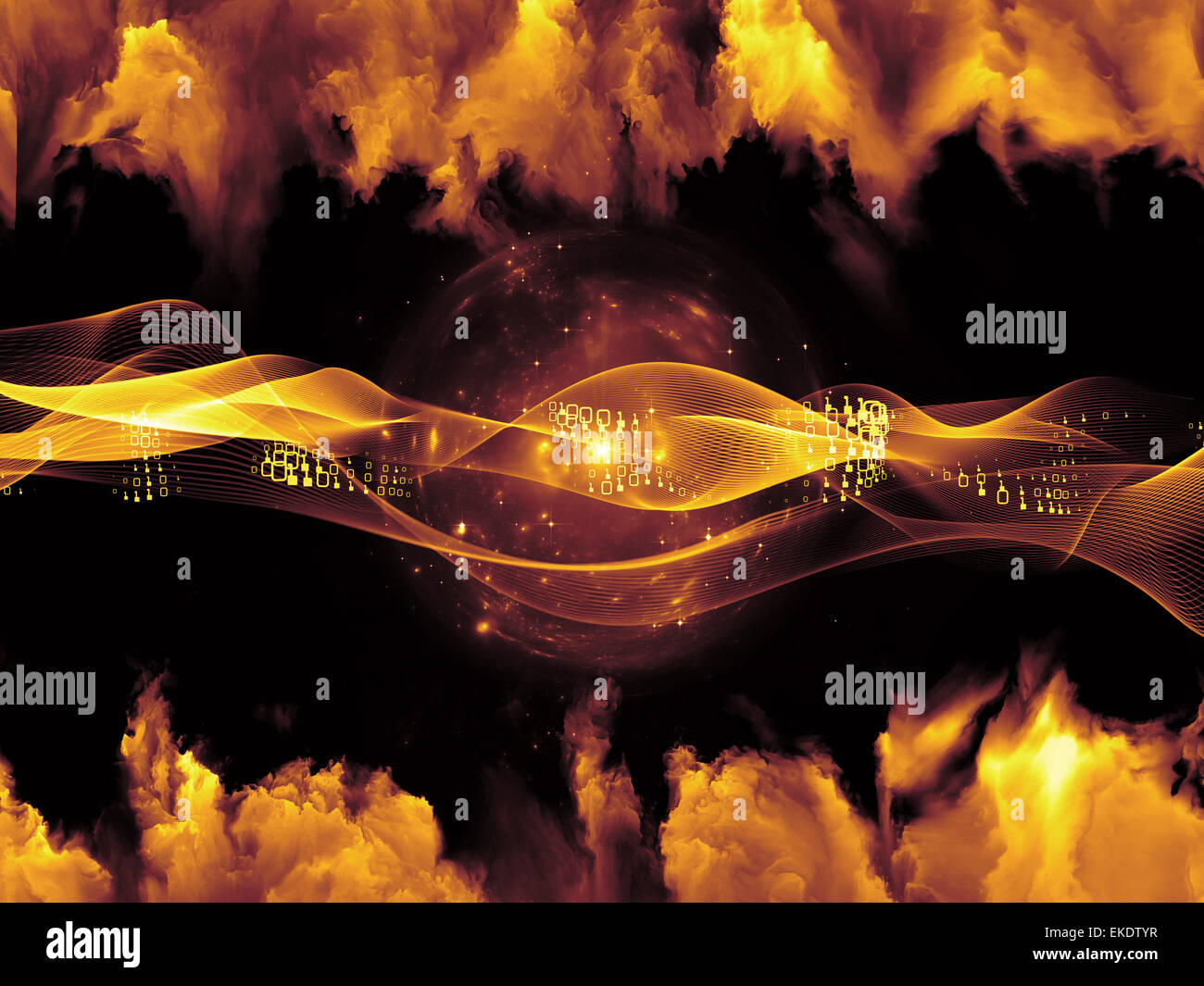 Gold sine wave hi-res stock photography and images - Alamy