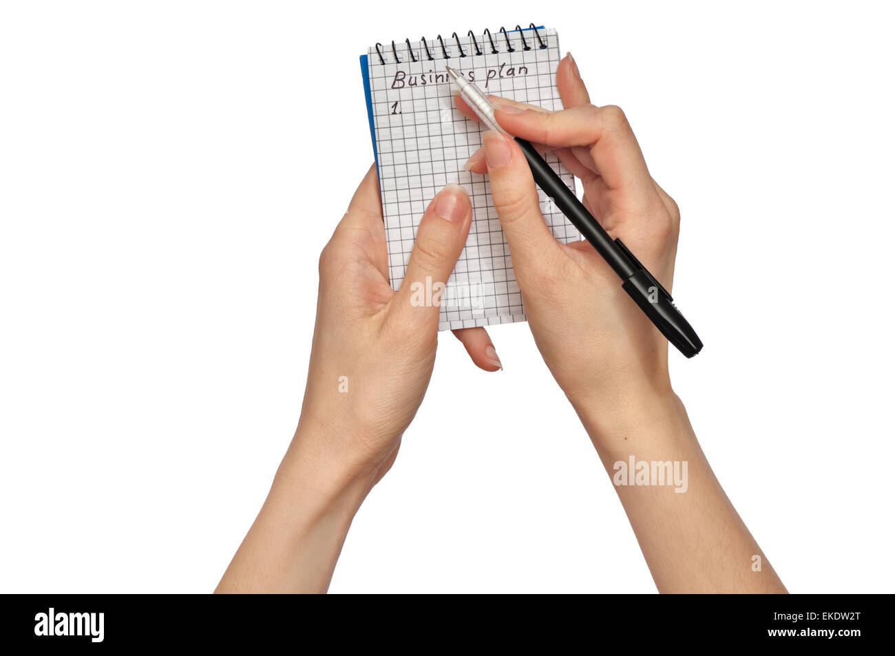 writing business plan Stock Photo - Alamy