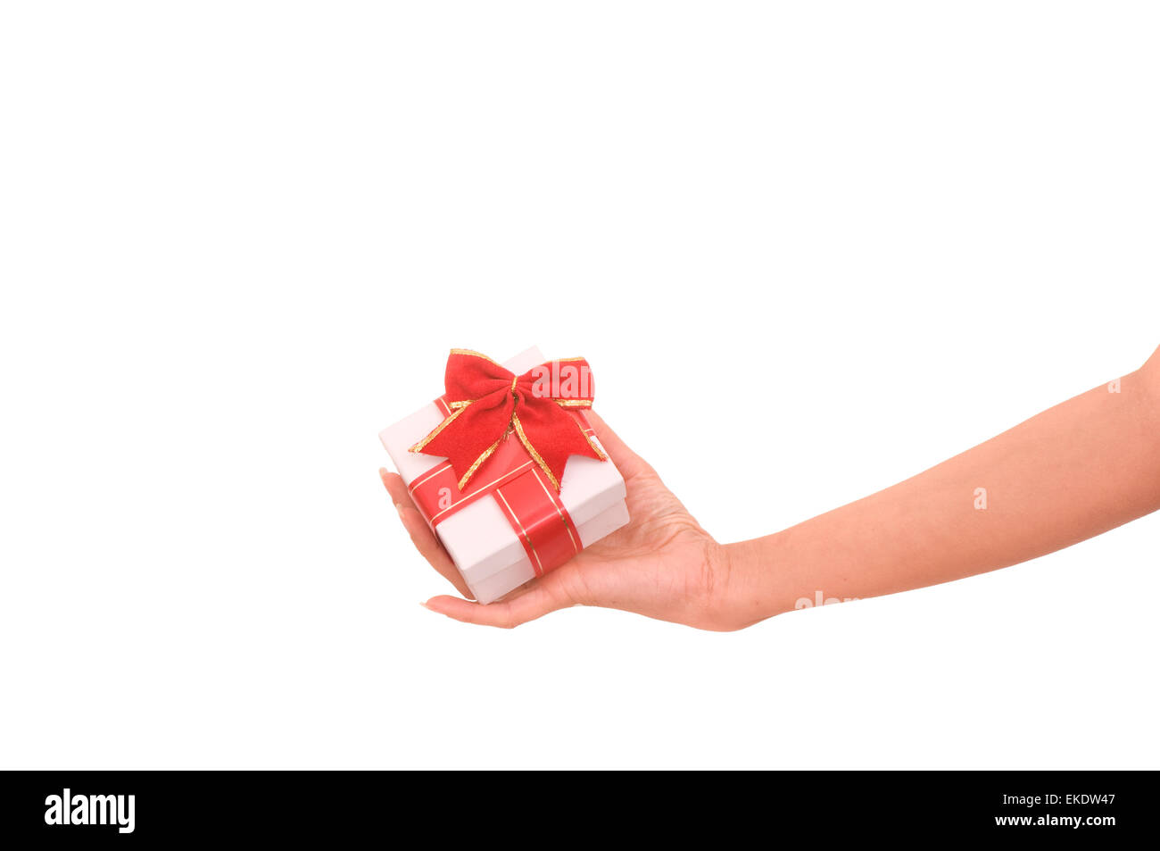 Bow ribbon isolated grant box birthday surprise christmas holiday hi ...