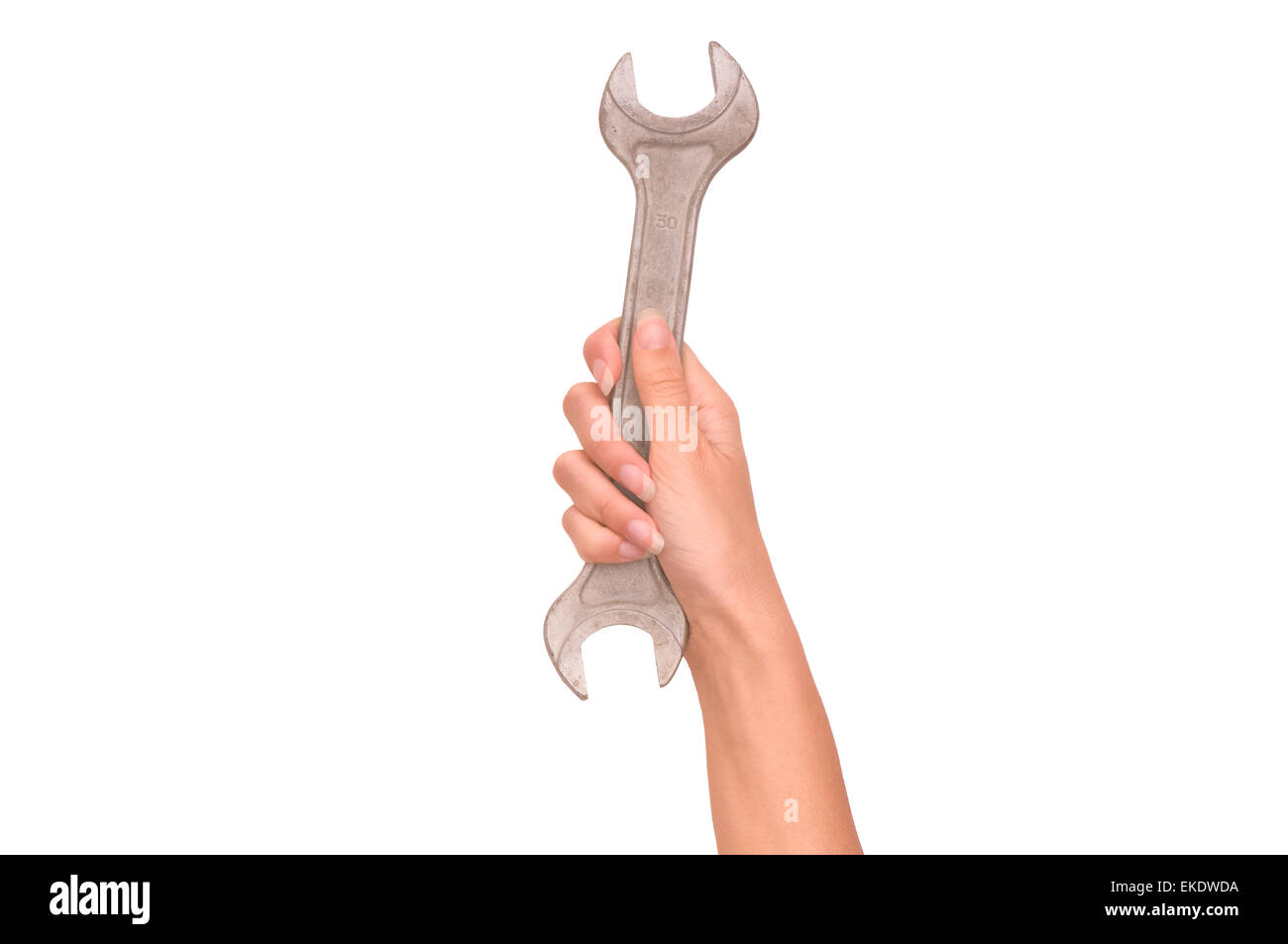Hand holding broken spanner hi-res stock photography and images - Alamy