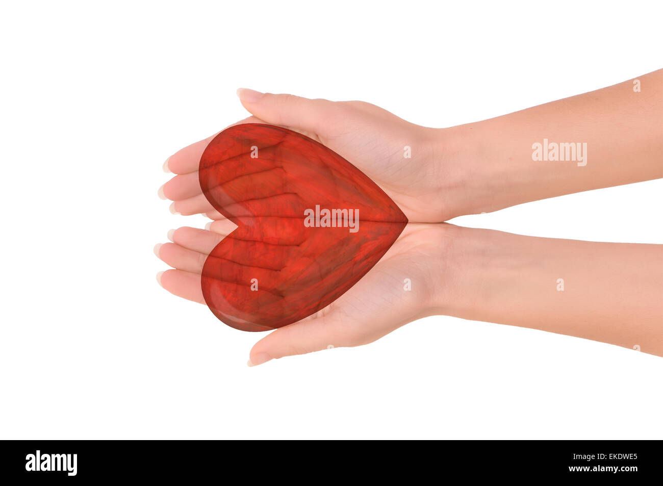 Hand in heart symbol Cut Out Stock Images & Pictures - Alamy