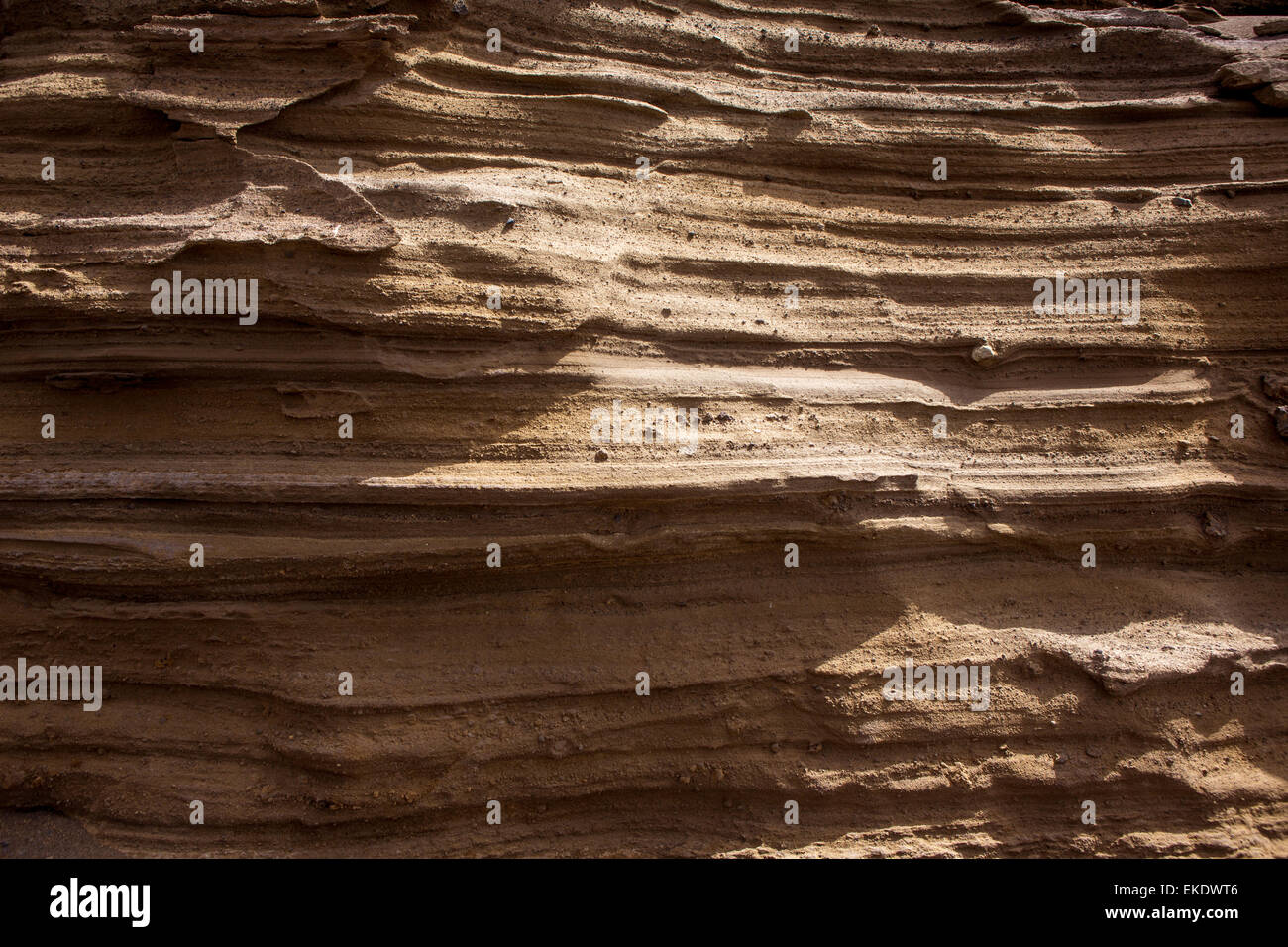 Lanzarote stone mountain cross section strata Stock Photo - Alamy