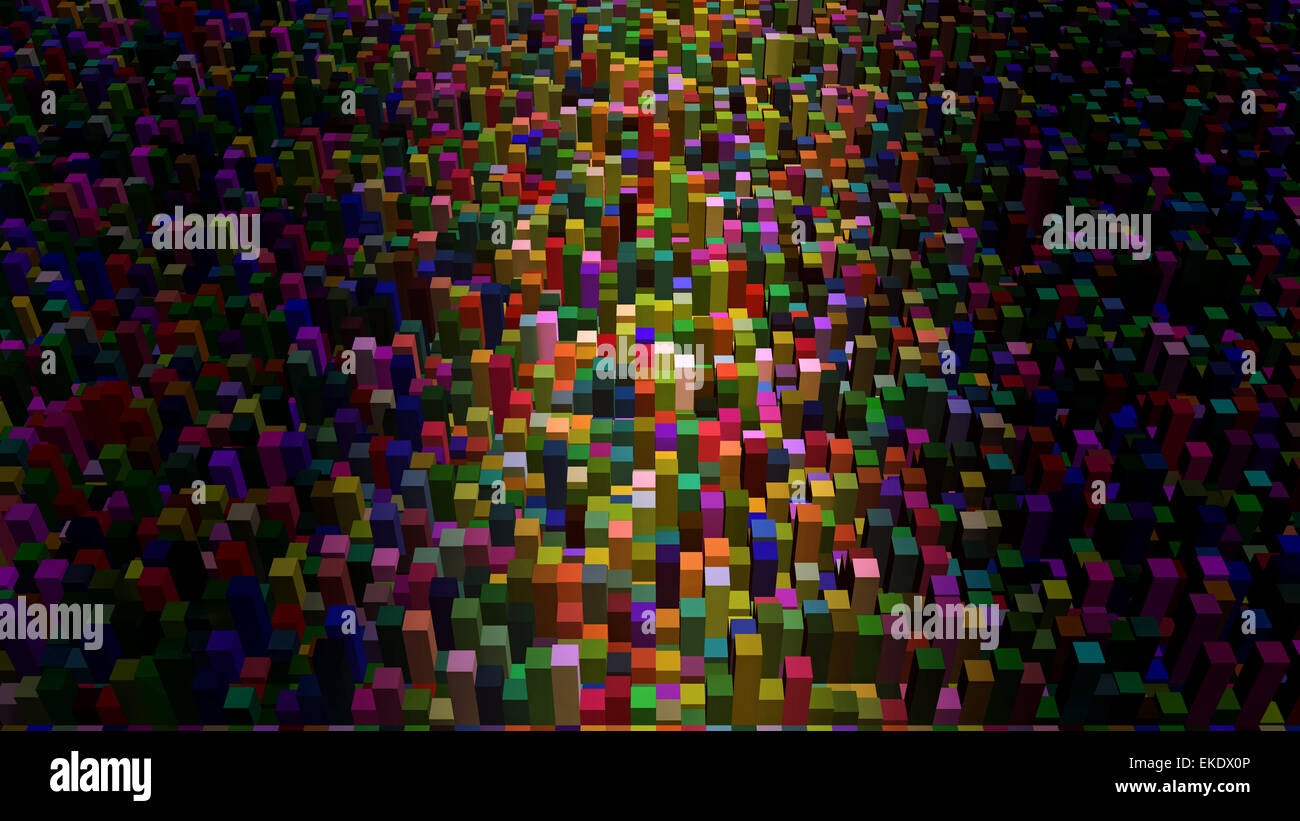 View from above of colored objects Stock Photo - Alamy