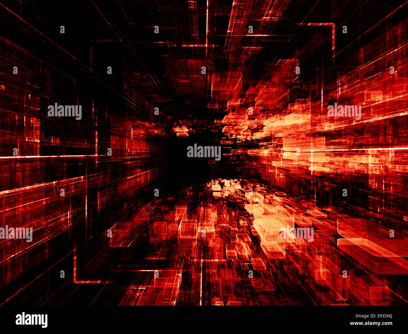 Elements of Virtual Space Stock Photo - Alamy