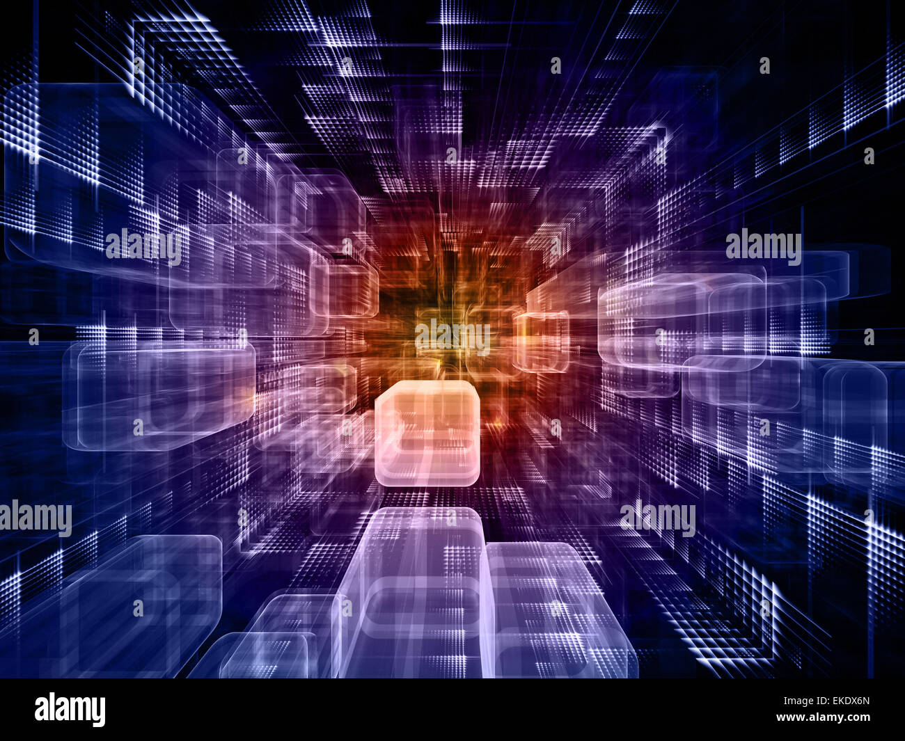 Vision of Virtual Space Stock Photo - Alamy