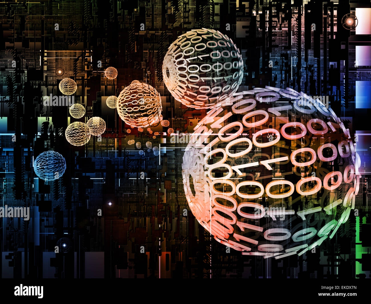 Working Digital Network Stock Photo - Alamy