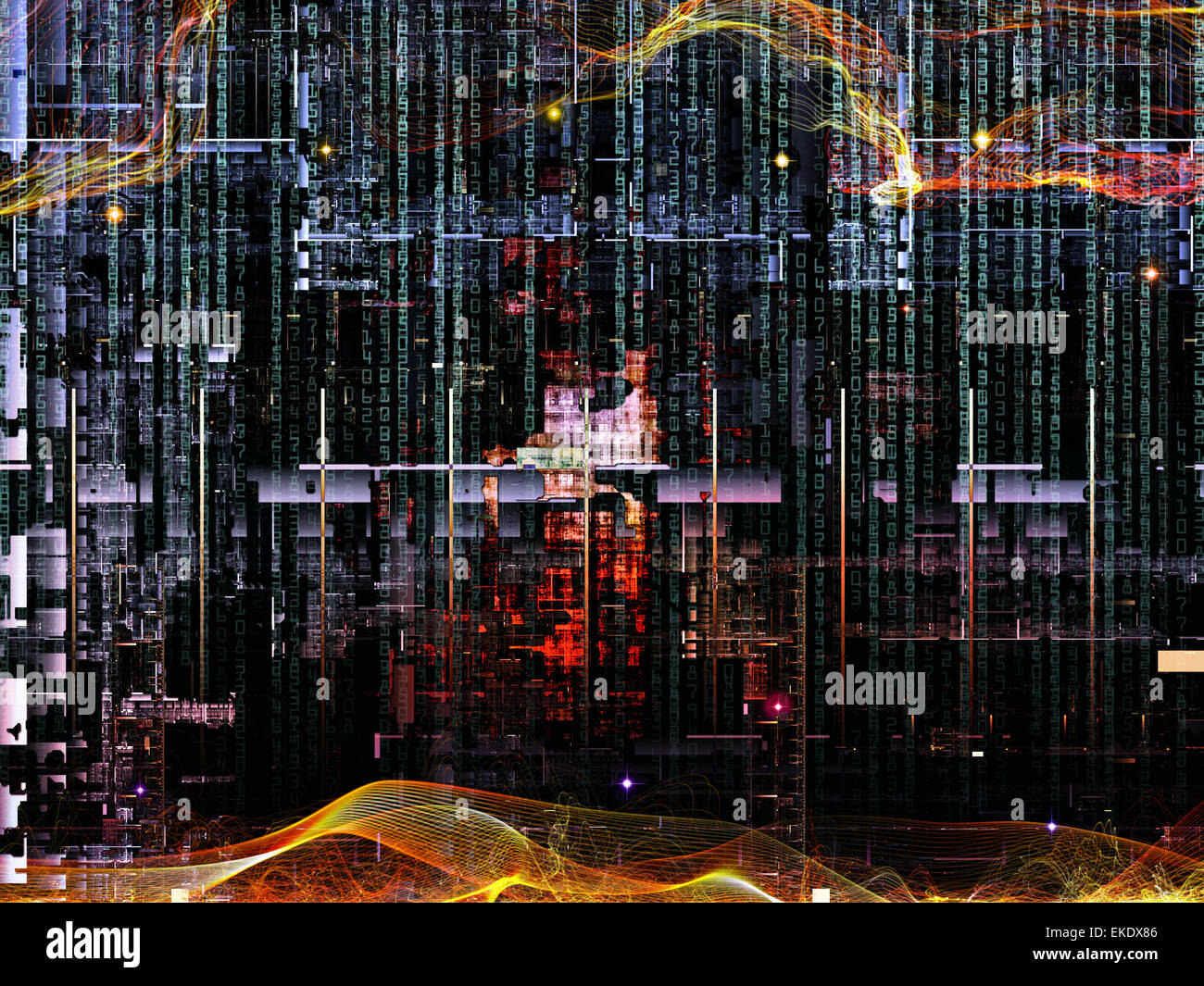 Digital abstract code backdrop background data it technology hi-res ...