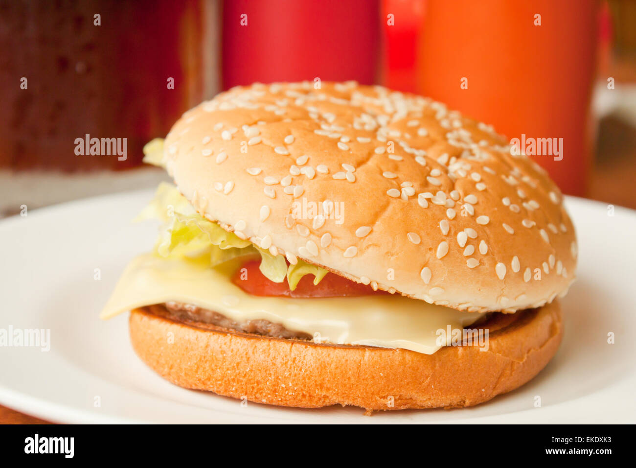 Cheddar burger hi-res stock photography and images - Alamy
