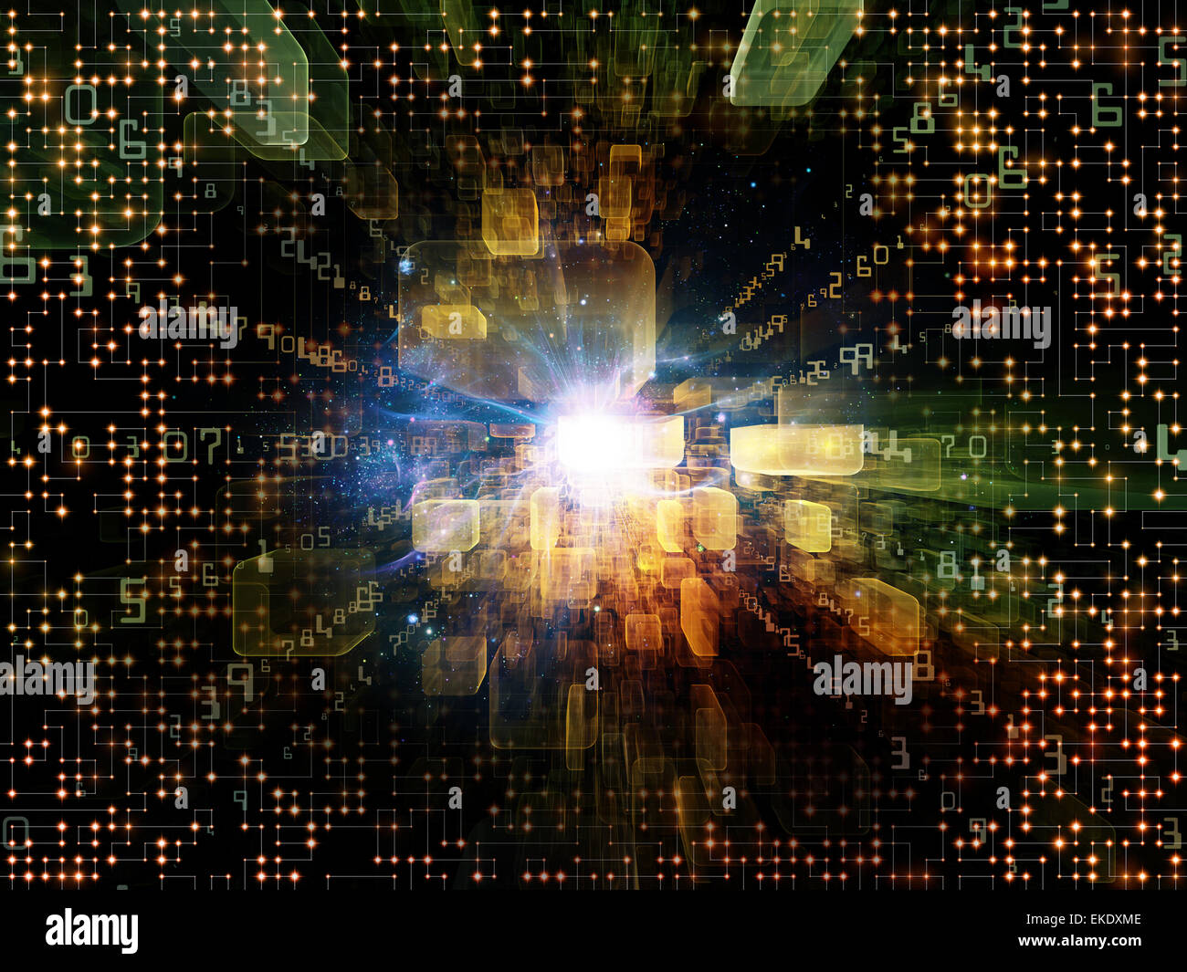 Virtual Space Abstraction Stock Photo - Alamy