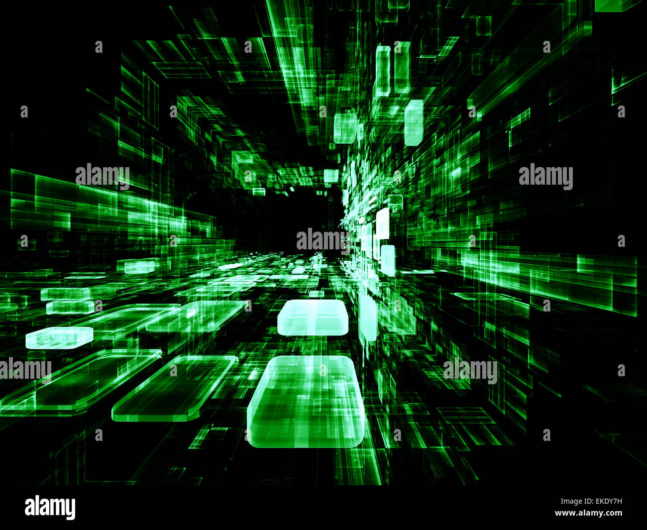 Elements of Virtual Space Stock Photo - Alamy