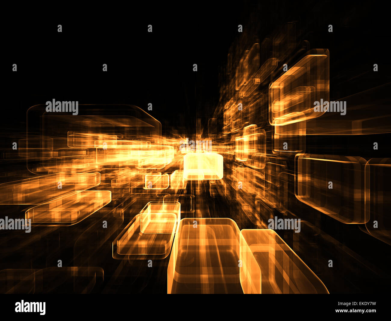 Virtual Space Cluster Stock Photo - Alamy