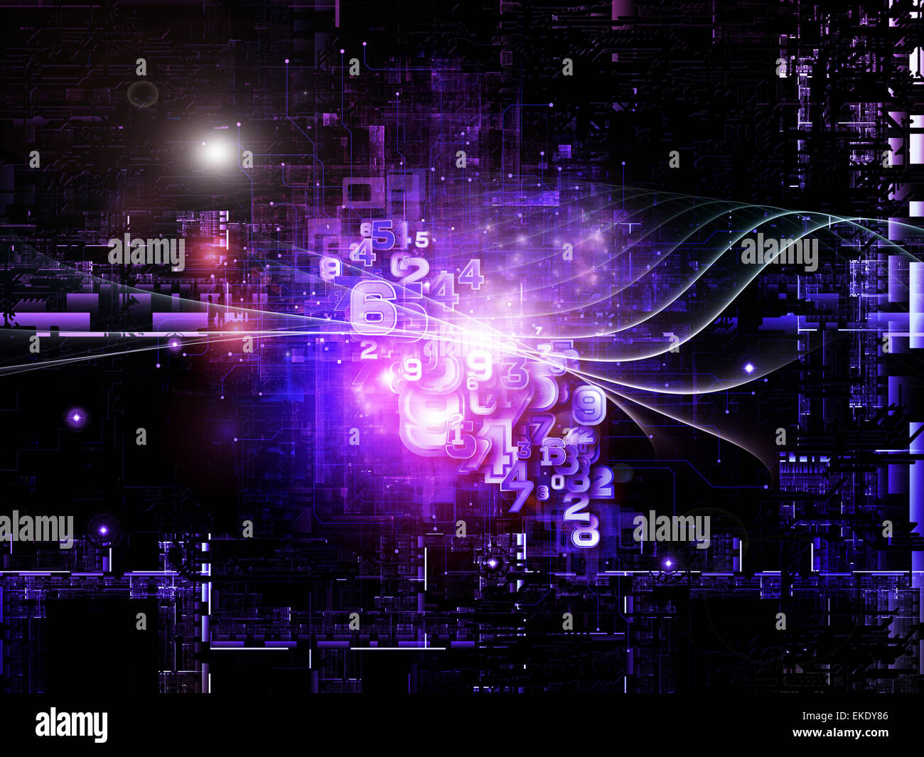 Elements of Digital Network Stock Photo - Alamy