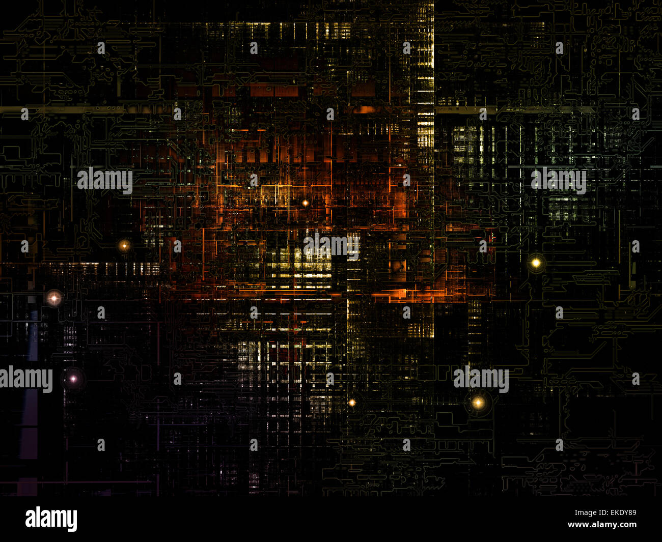 Dark Technological Texture Stock Photo - Alamy