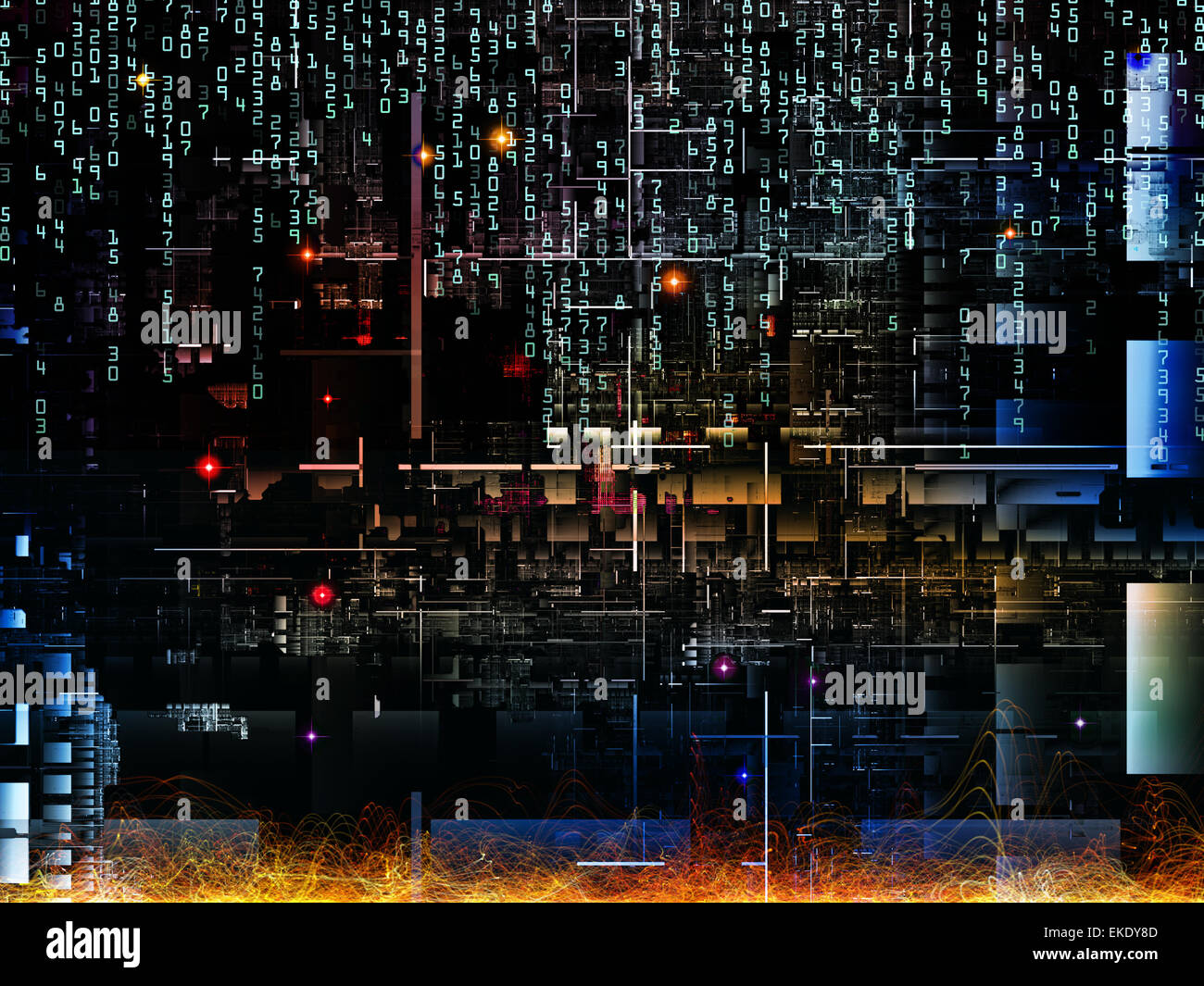 Perspectives of Digital Network Stock Photo - Alamy