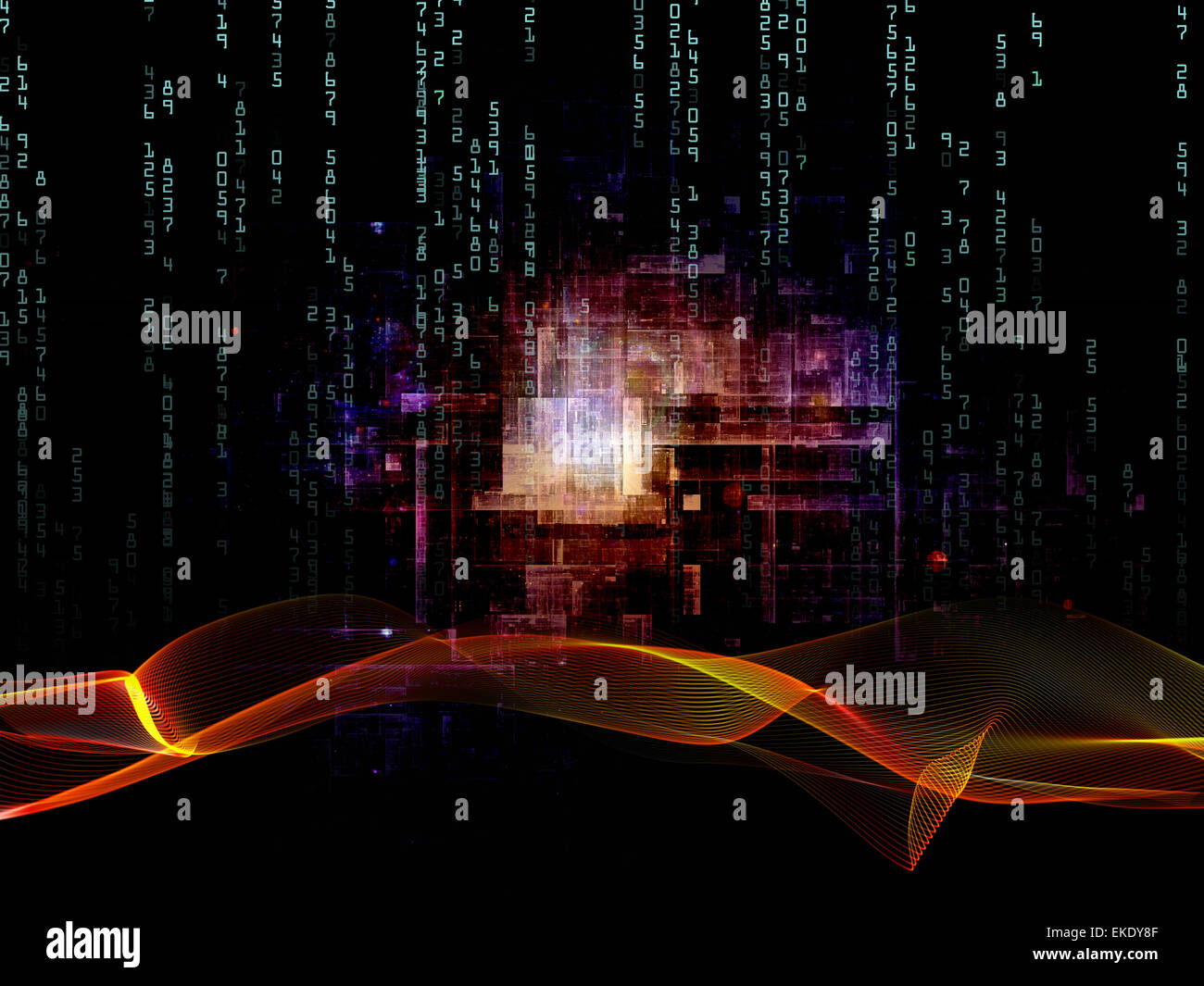 Working Digital Network Stock Photo - Alamy