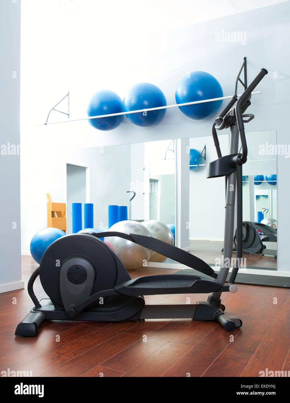 Aerobics cardio training elliptic crosstrainer at gym Stock Photo - Alamy
