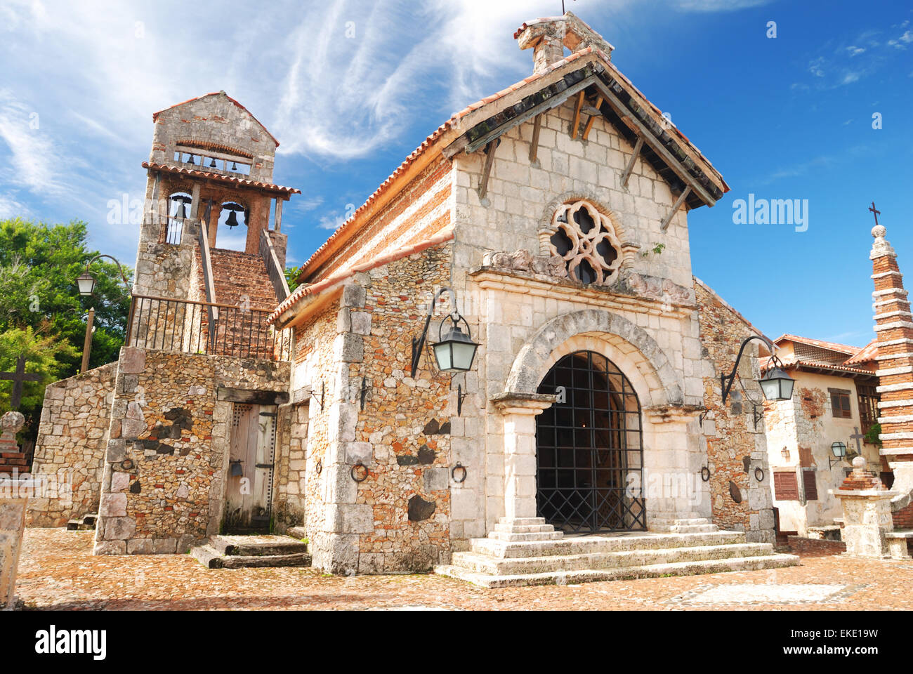 Old town with church hi-res stock photography and images - Alamy