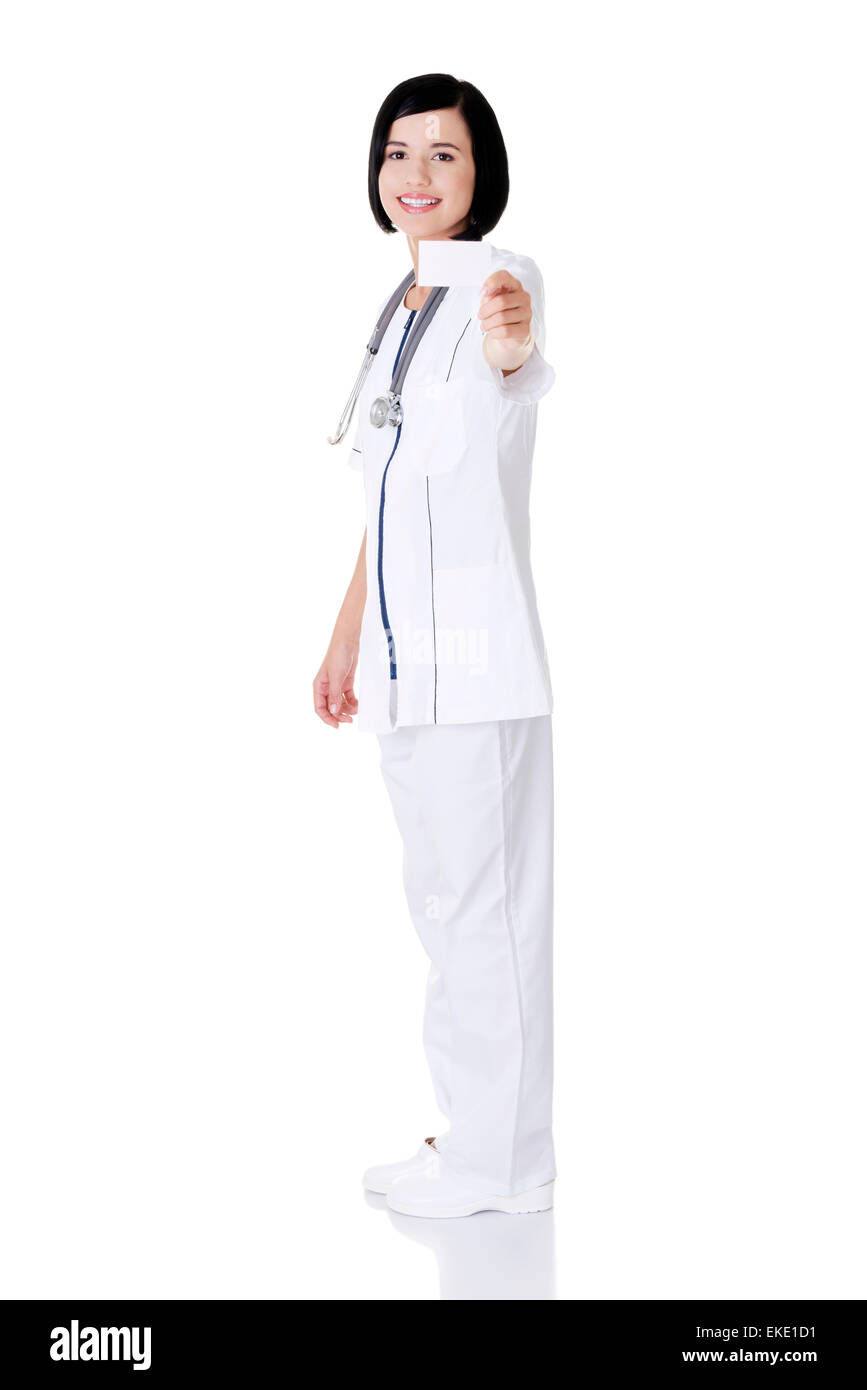 Doctor in uniform holding hand Cut Out Stock Images & Pictures - Alamy