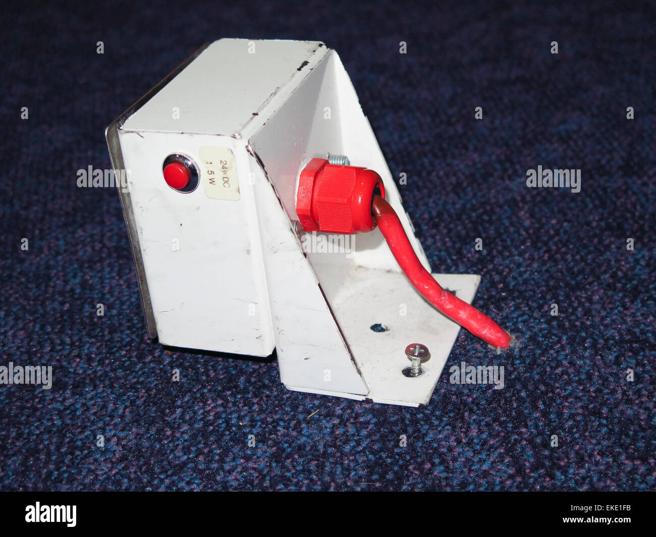 Floor mounted magnetic door hold bracket lock Stock Photo - Alamy