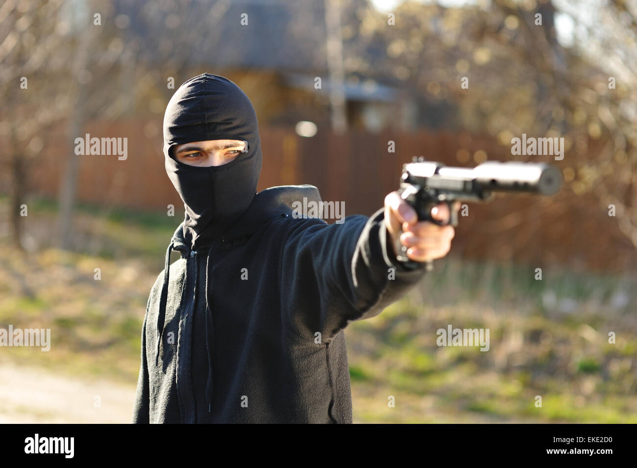 Gunman mask hi-res stock photography and images - Alamy