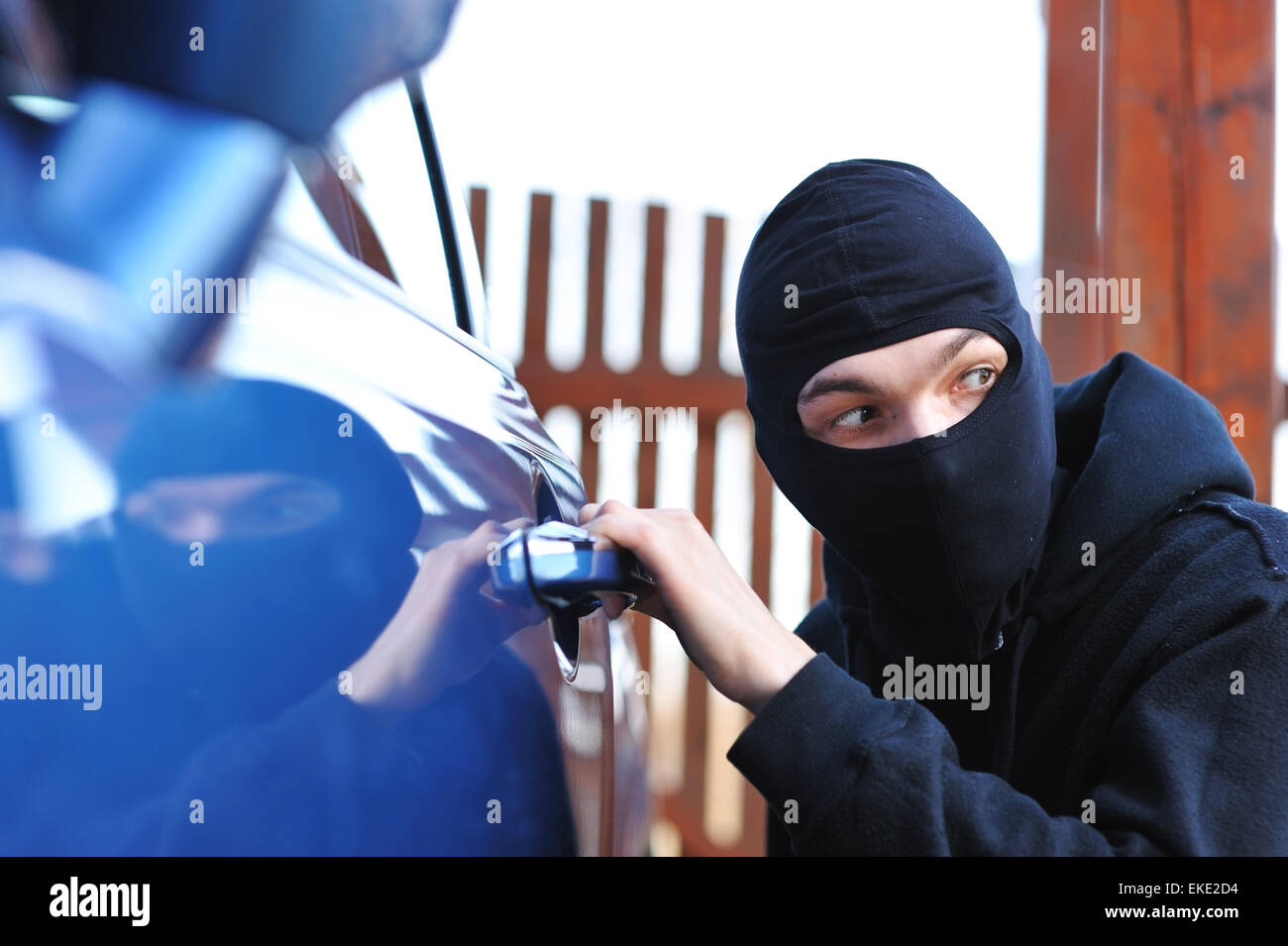Teenager car thief hi-res stock photography and images - Alamy