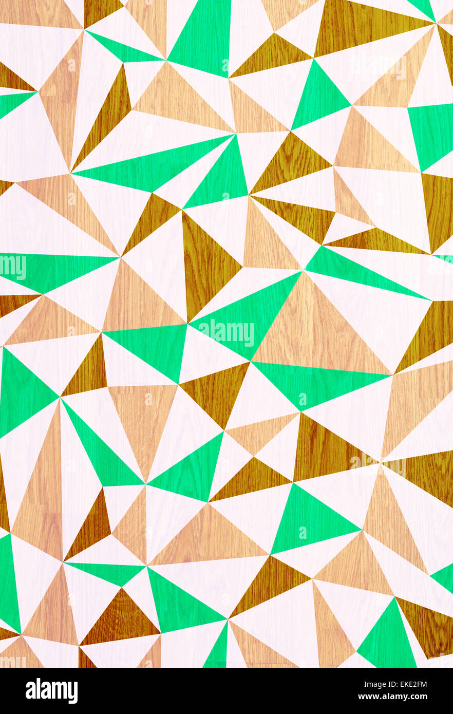 Illustration of triangle wooden pattern Stock Photo - Alamy