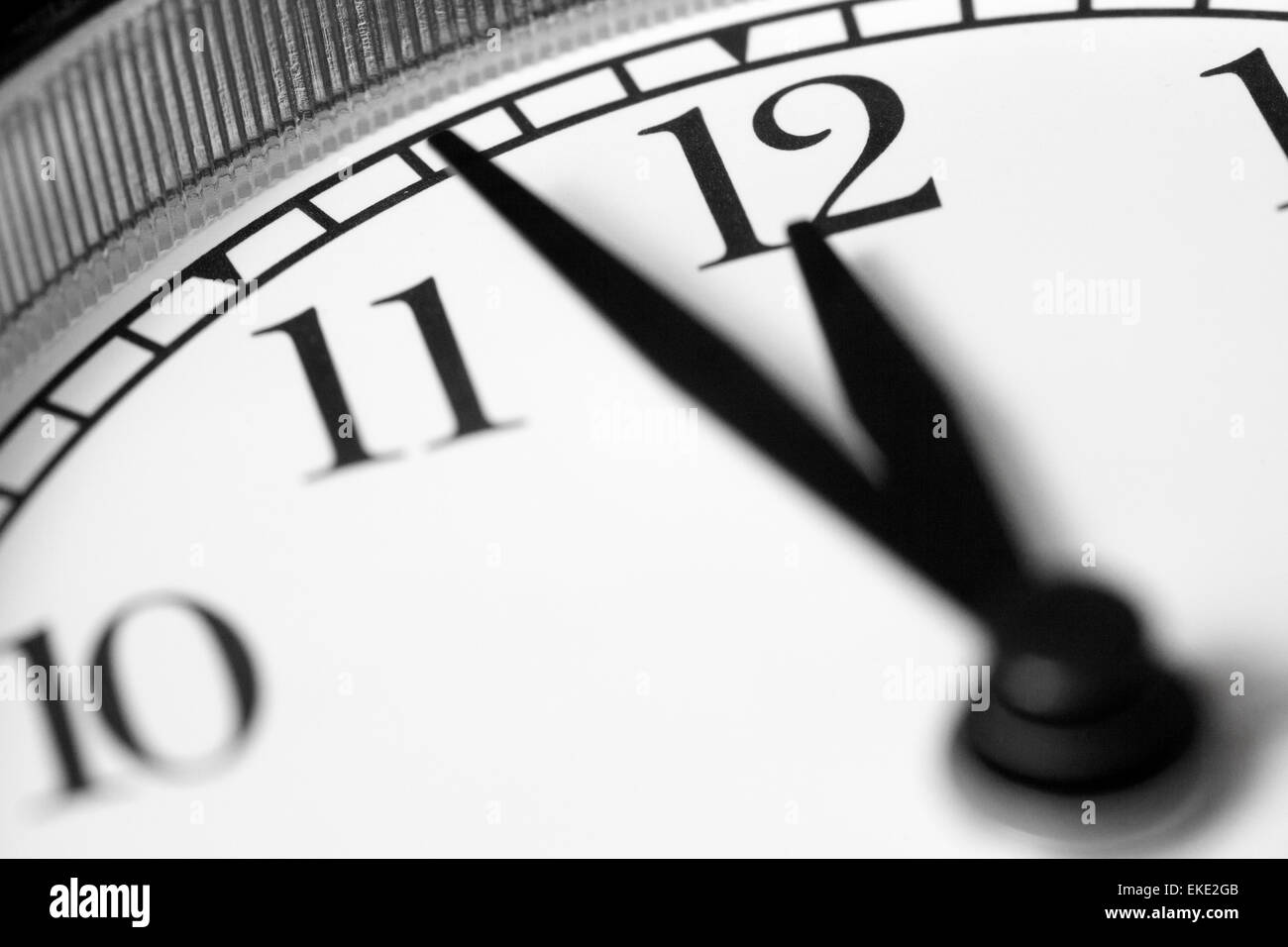 clock, black and white photo Stock Photo - Alamy