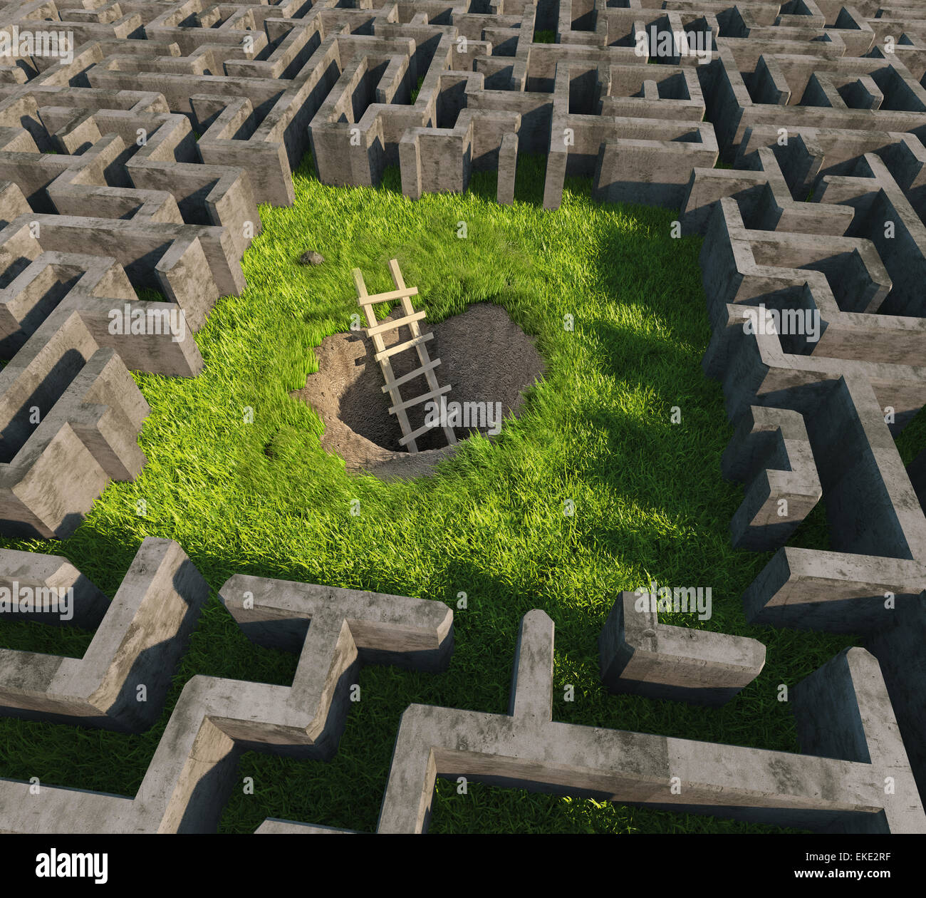 Tricky maze hi-res stock photography and images - Alamy