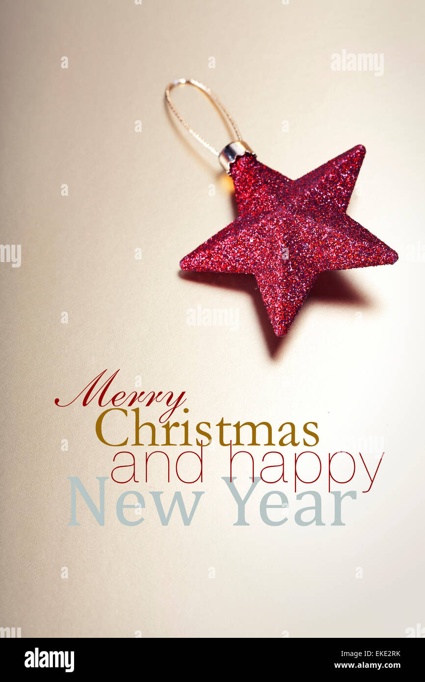Red Christmas star Stock Photo - Alamy